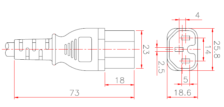AC電源 3Pコネクタ・IEC 60320 C15・ストレート形・10A 250V_製品案内 | フィノ電線電纜株式会社 へようこそ